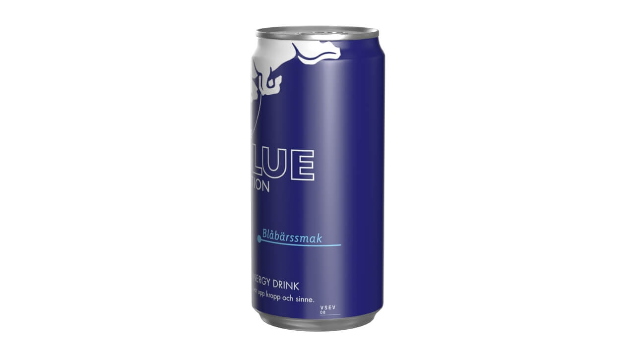 Red Bull Blue Edition Drink Can Sleek 250ml 01 - 3D Model by ERTAN ZORLU