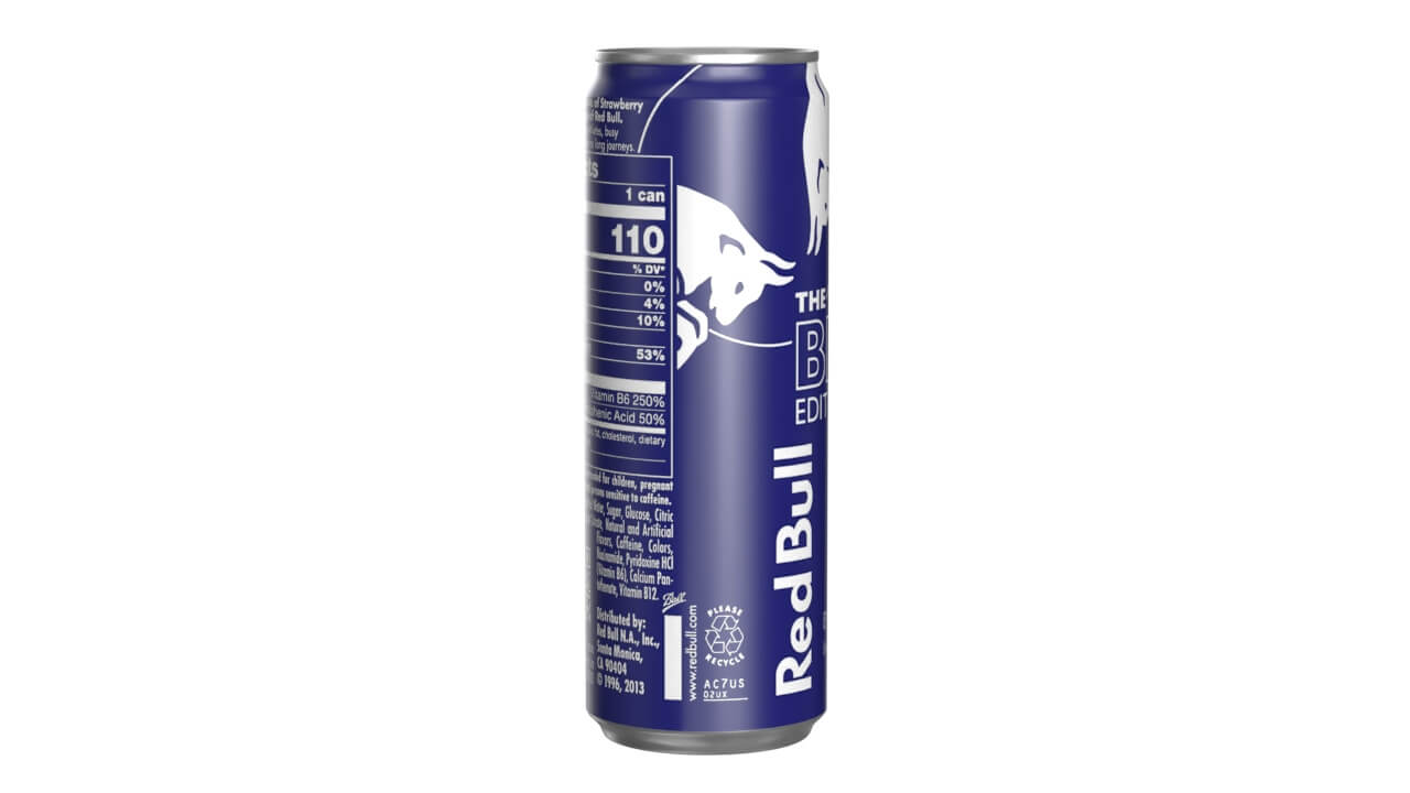 Red Bull Blue Edition Drink Can Sleek 355ml 02 - 3D Model by ERTAN ZORLU