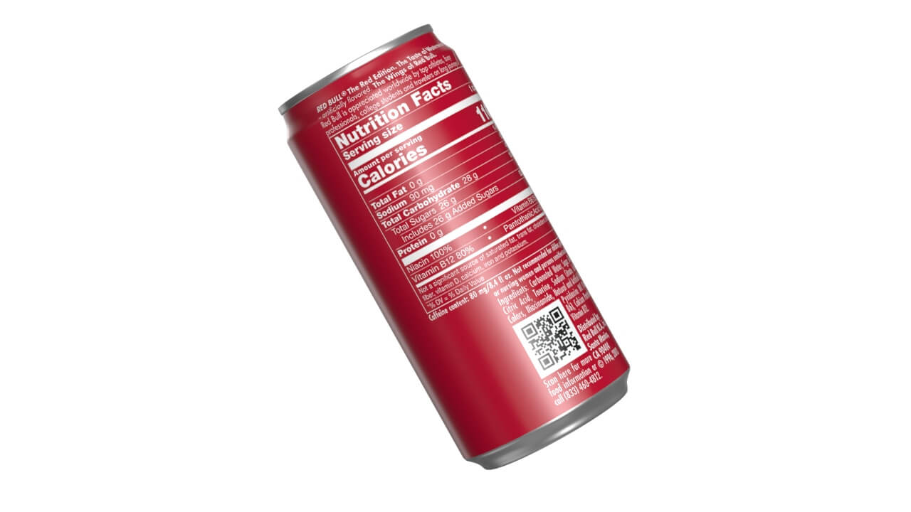 Red Bull Red Edition Drink Can Sleek 250ml 01 - 3D Model by ERTAN ZORLU