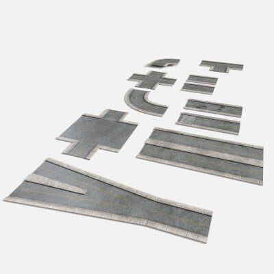 Road Pack - 3D Model by ERTAN ZORLU