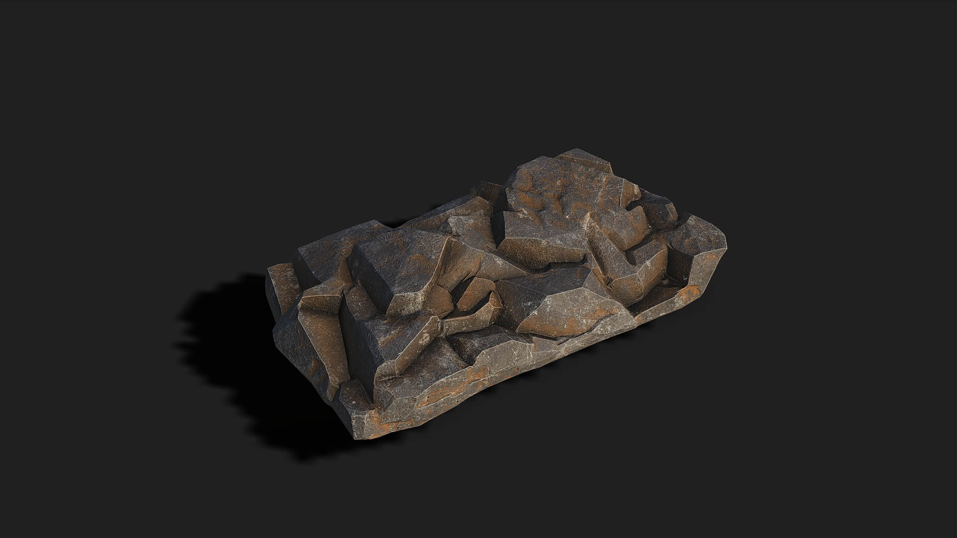 Rock Set PBR Low Poly 01 - 3D Model by ERTAN ZORLU