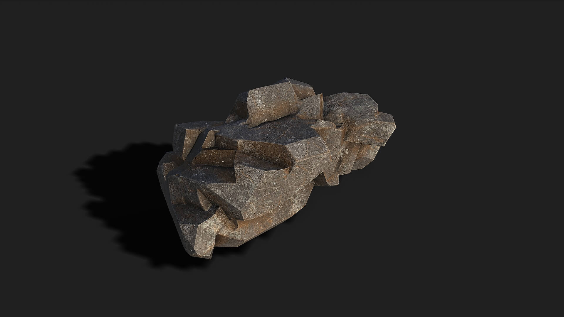 Rock Set PBR Low Poly 01 - 3D Model by ERTAN ZORLU