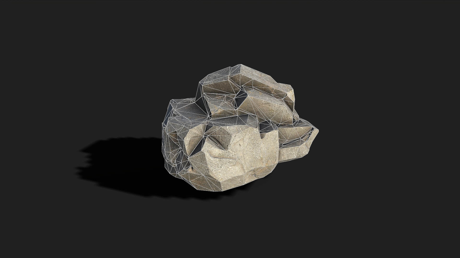 Rock Set PBR Low Poly 02 - 3D Model by ERTAN ZORLU