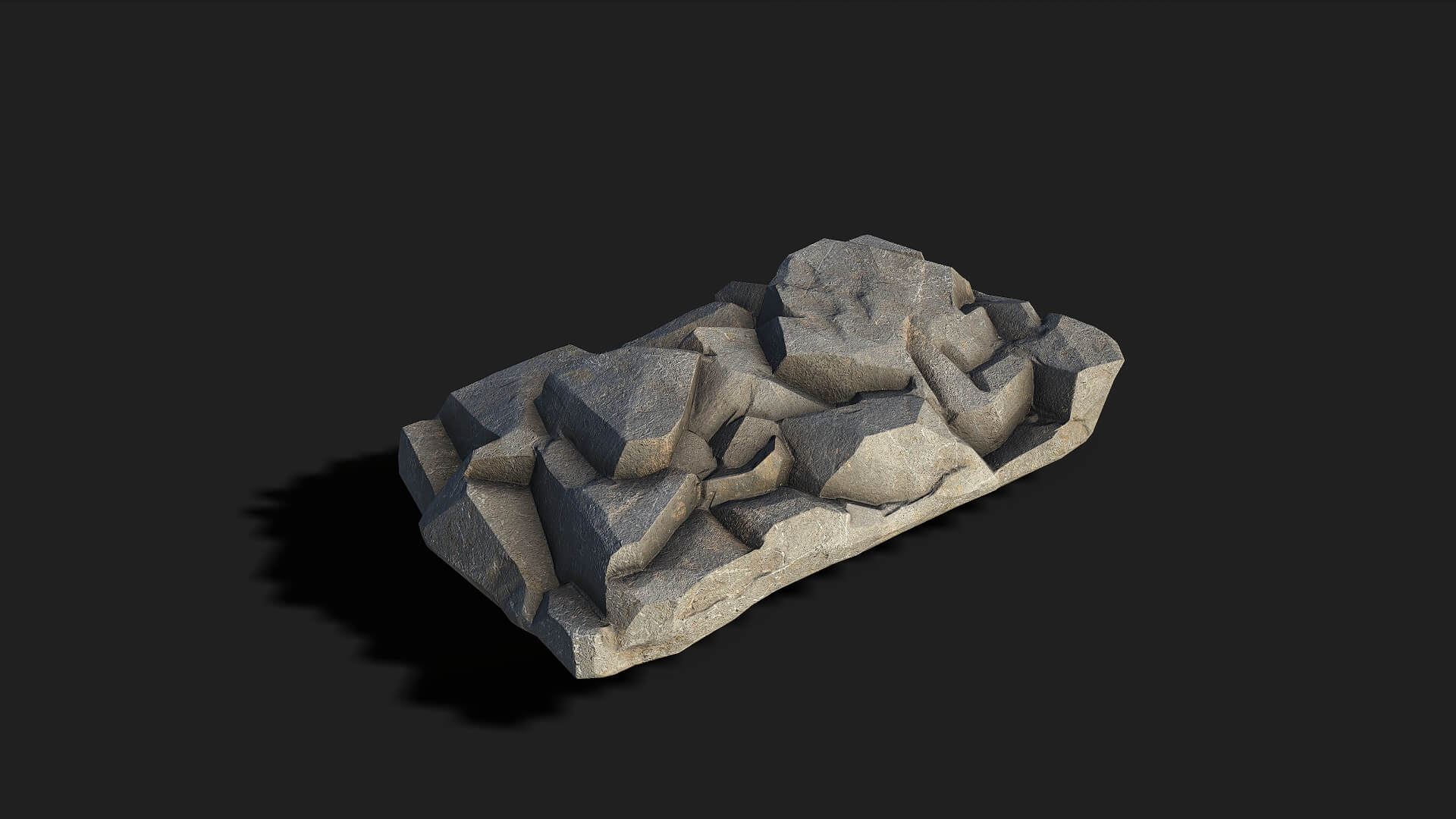 Rock Set PBR Low Poly 02 - 3D Model by ERTAN ZORLU