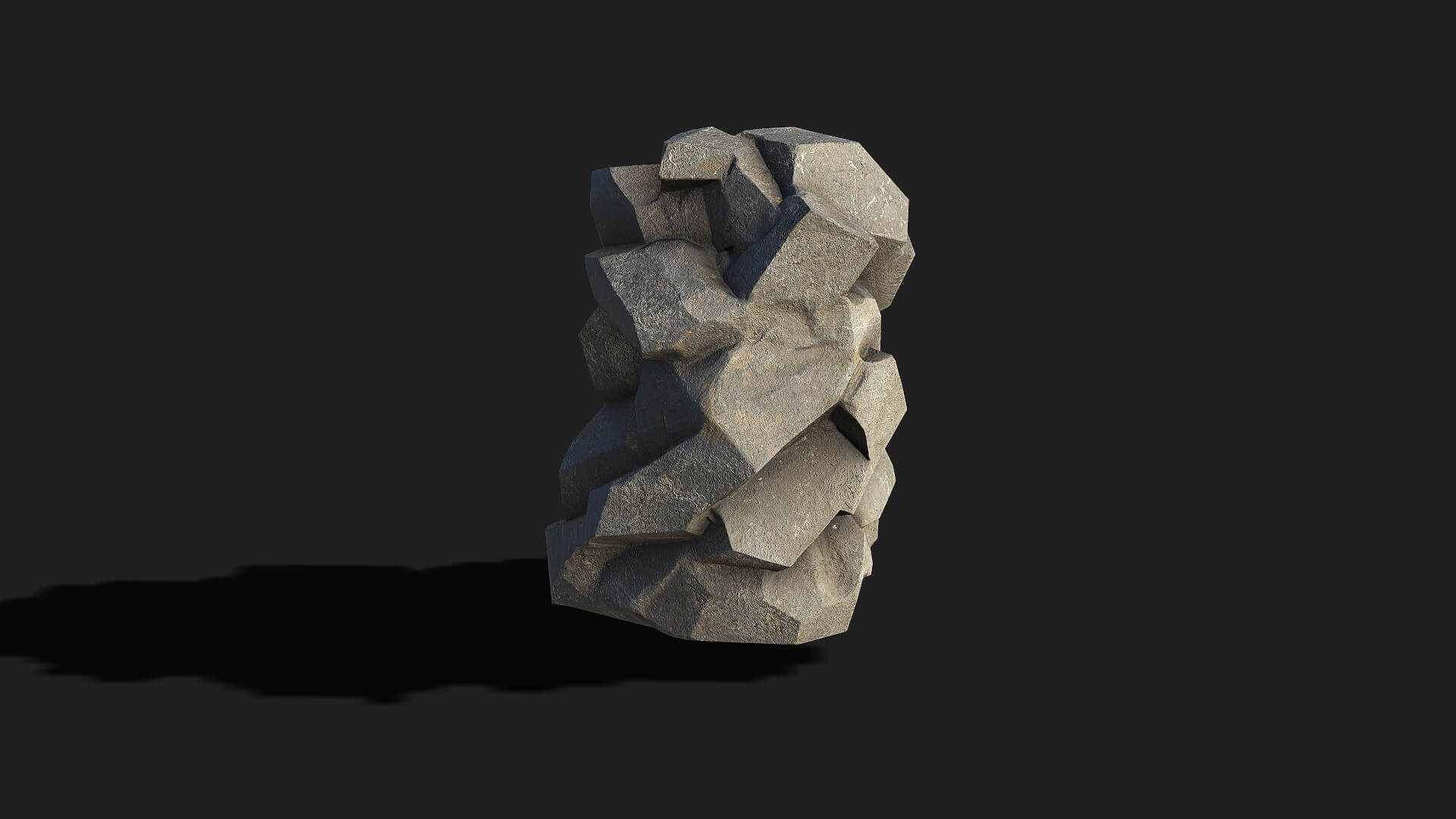 Rock Set PBR Low Poly 02 - 3D Model by ERTAN ZORLU