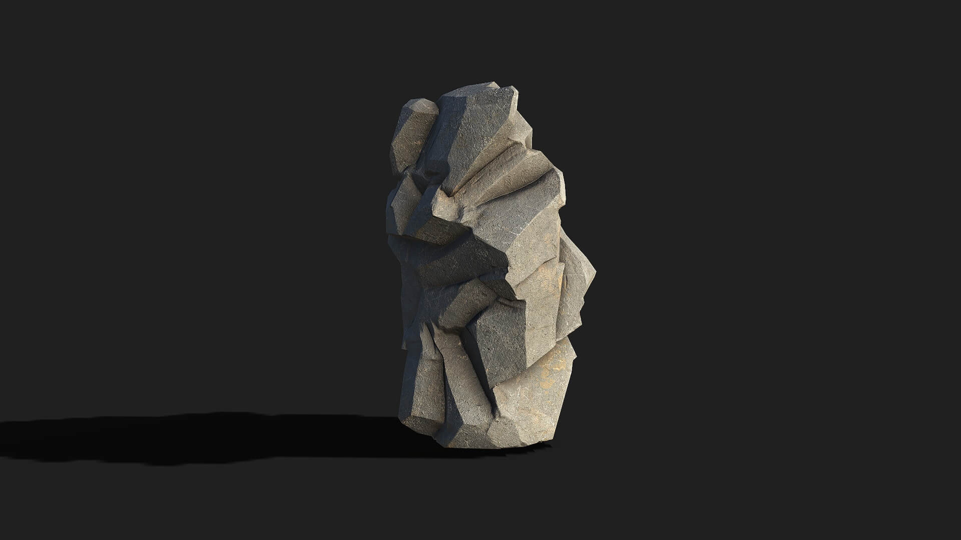 Rock Set PBR Low Poly 02 - 3D Model by ERTAN ZORLU