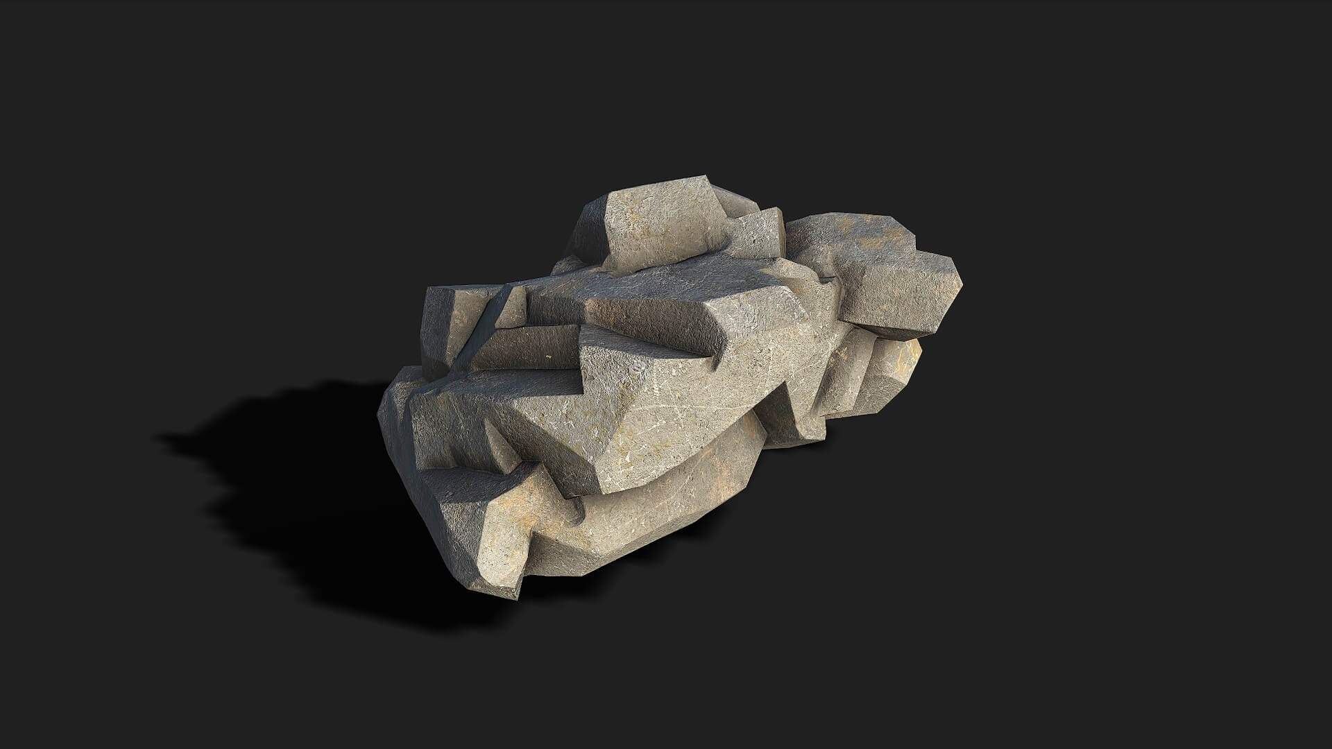Rock Set PBR Low Poly 02 - 3D Model by ERTAN ZORLU