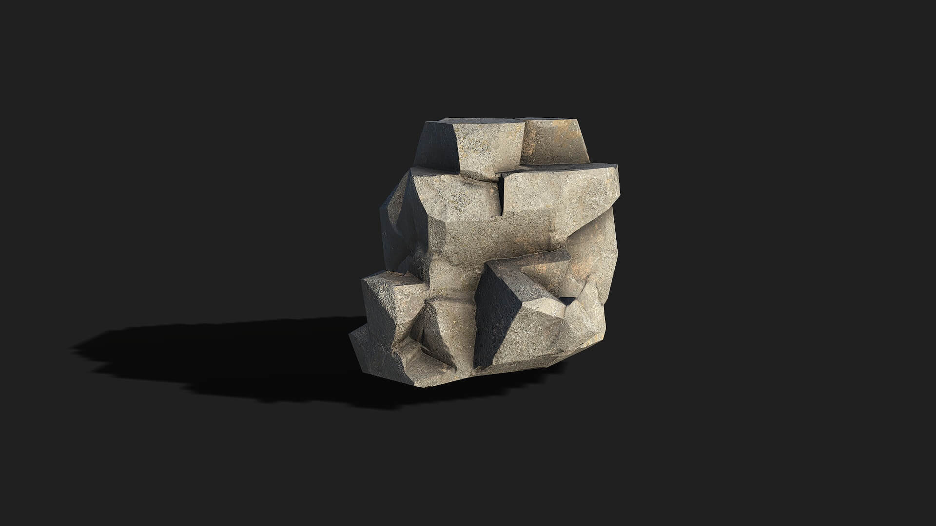 Rock Set PBR Low Poly 02 - 3D Model by ERTAN ZORLU