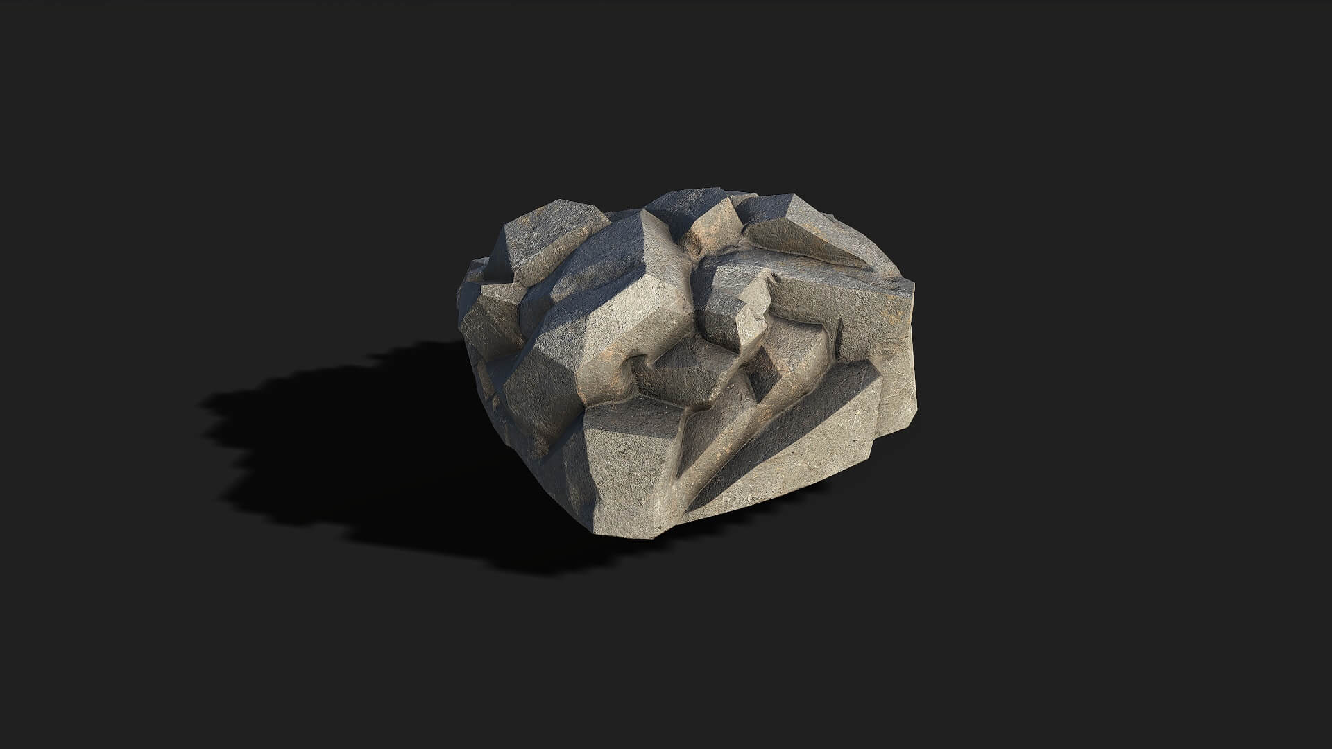 Rock Set PBR Low Poly 02 - 3D Model by ERTAN ZORLU