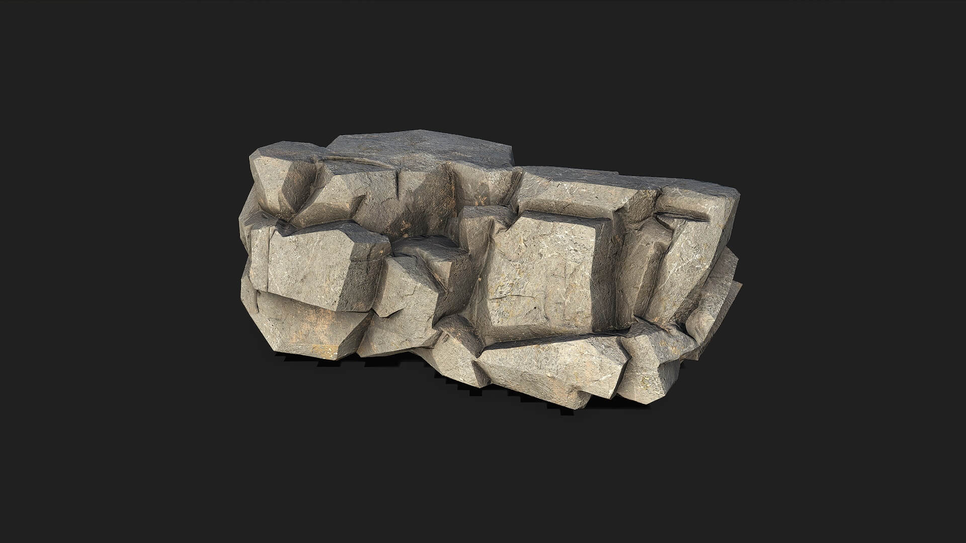 Rock Set PBR Low Poly 02 - 3D Model by ERTAN ZORLU