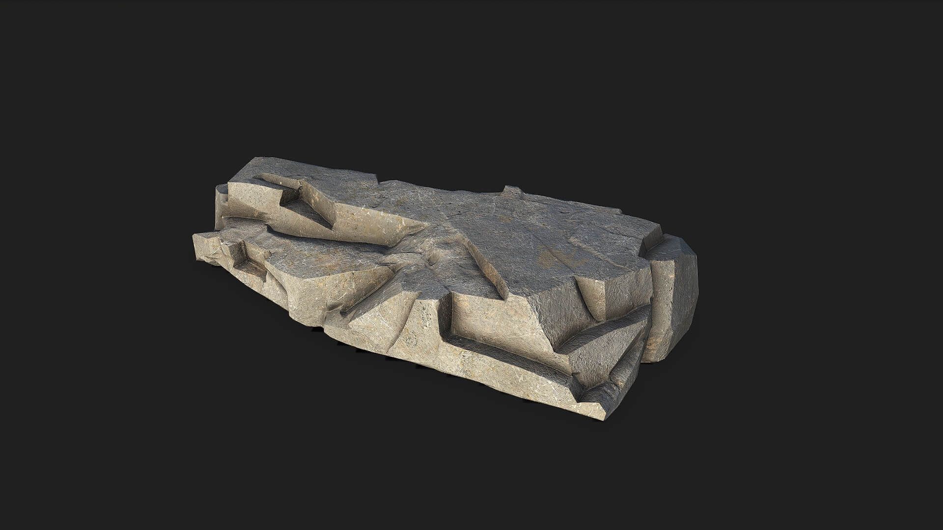Rock Set PBR Low Poly 02 - 3D Model by ERTAN ZORLU