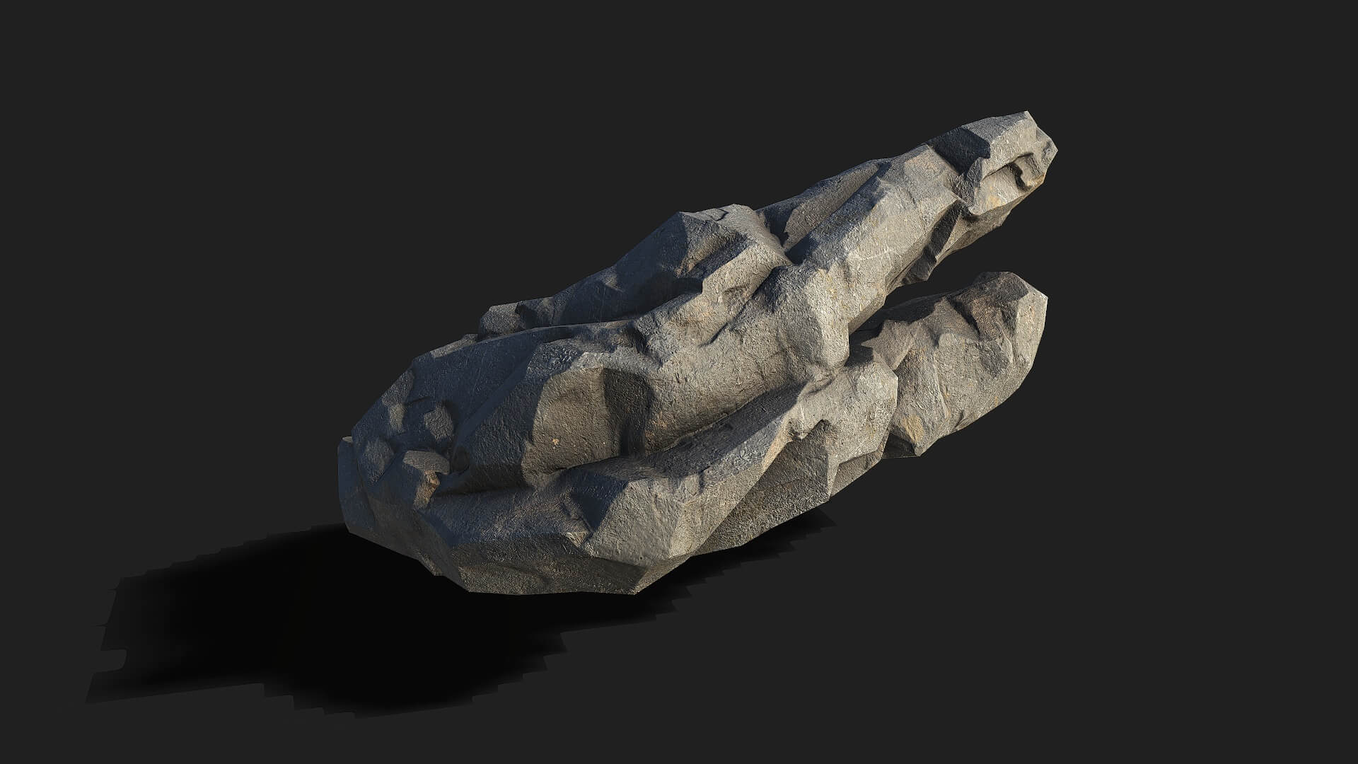 Rock Set PBR Low Poly 02 - 3D Model by ERTAN ZORLU