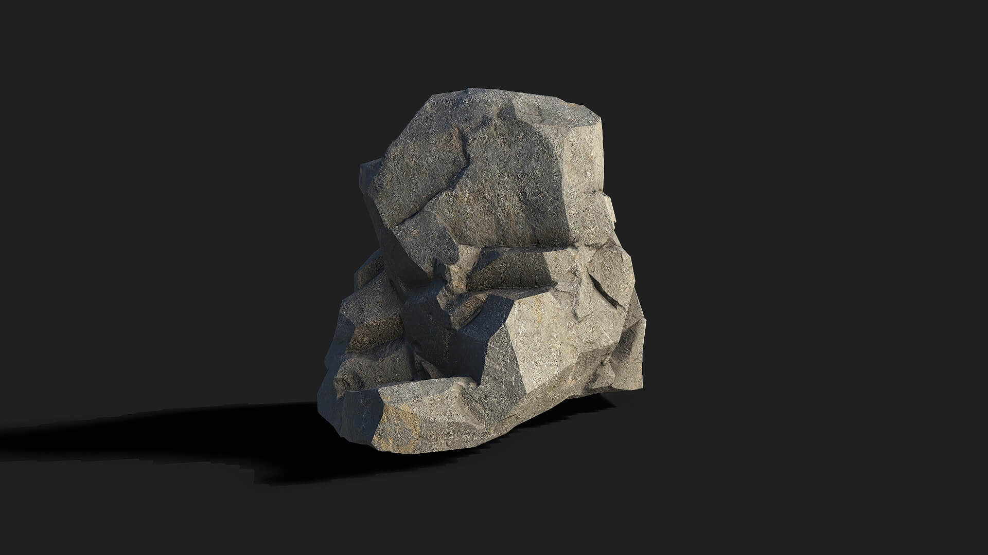 Rock Set PBR Low Poly 02 - 3D Model by ERTAN ZORLU