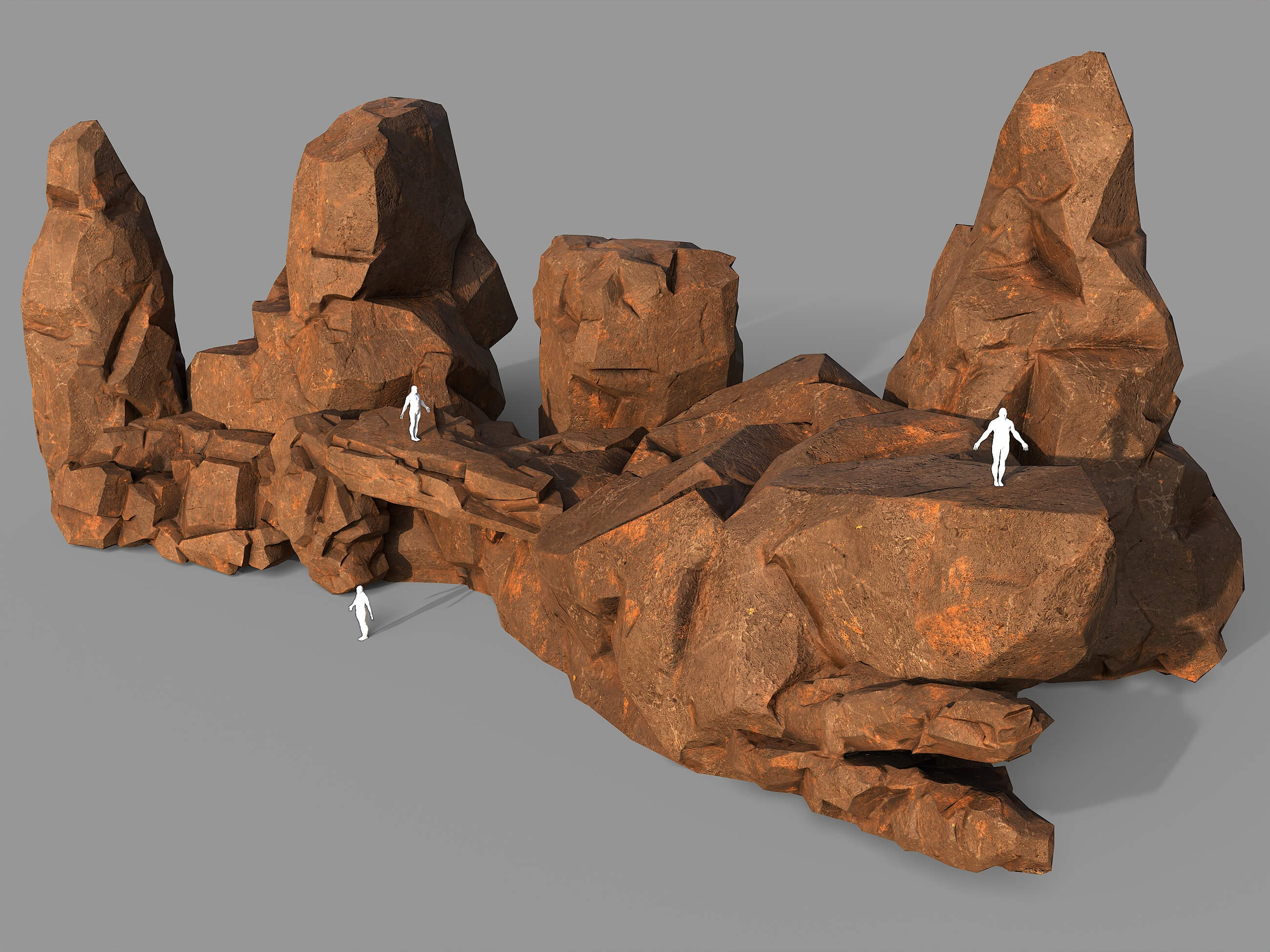 Rock Set PBR Low Poly 04 - 3D Model by ERTAN ZORLU