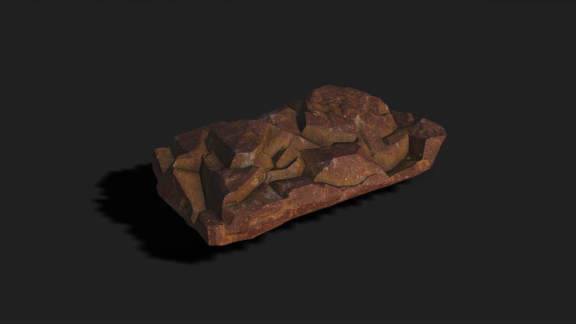 Rock Set PBR Low Poly 03 - 3D Model by ERTAN ZORLU