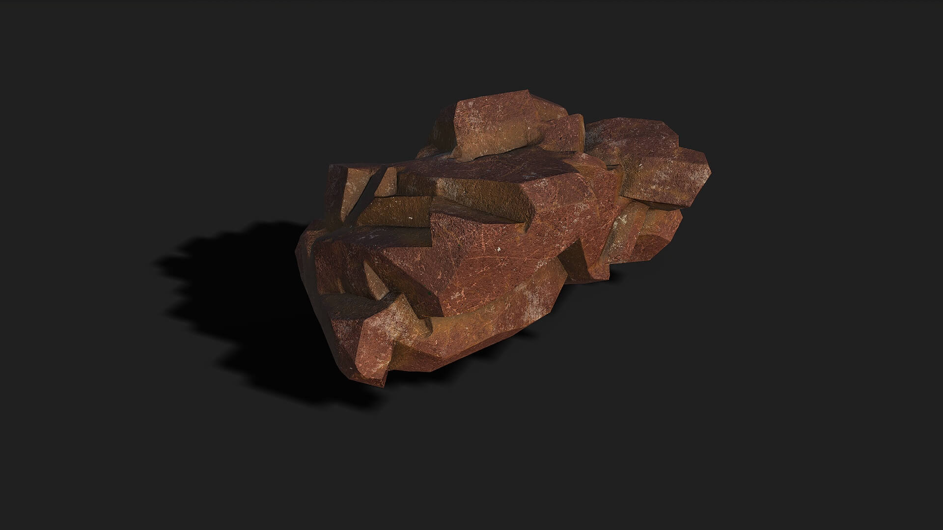 Rock Set PBR Low Poly 03 - 3D Model by ERTAN ZORLU