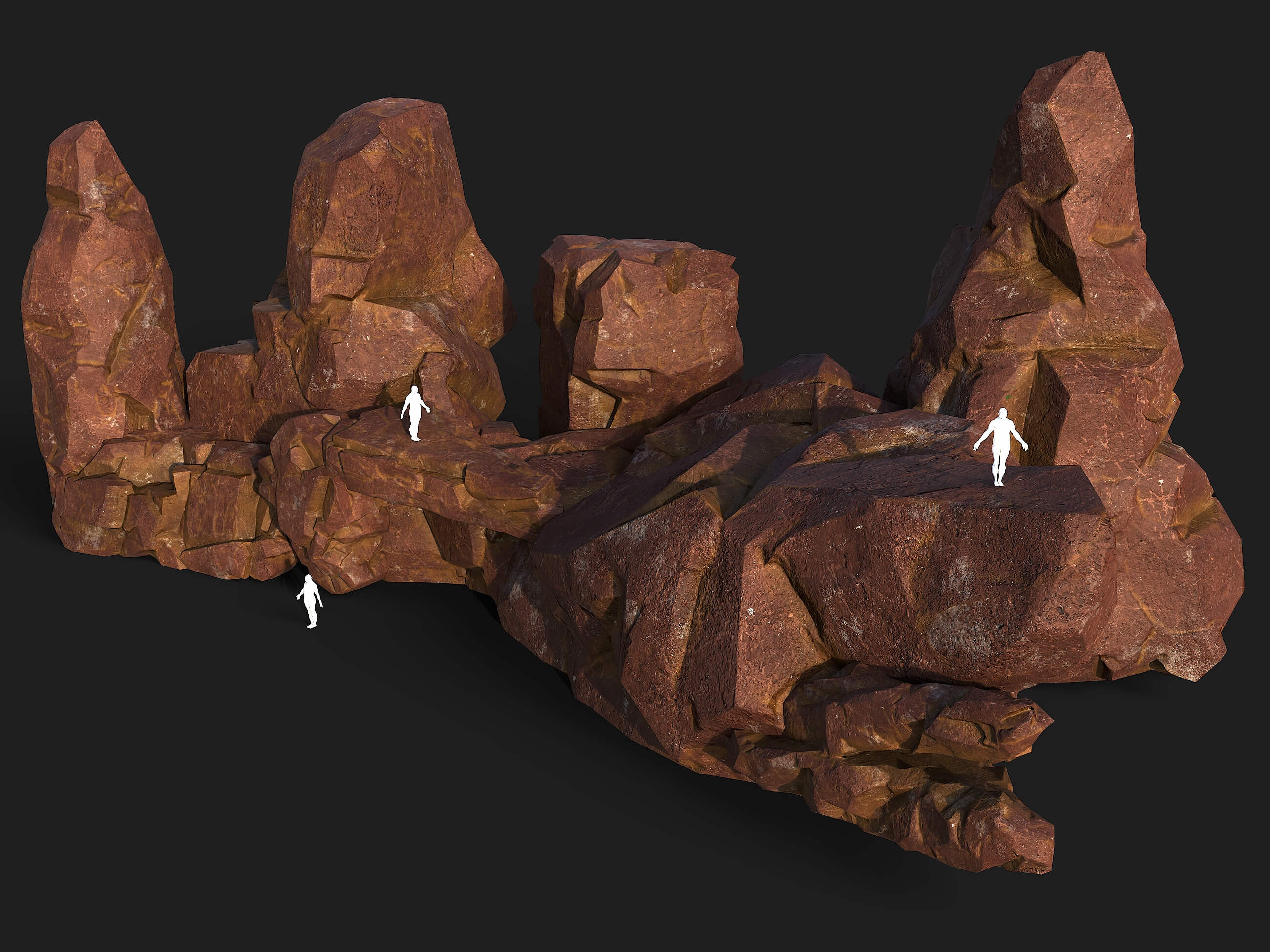 Rock Set PBR Low Poly 03 - 3D Model by ERTAN ZORLU