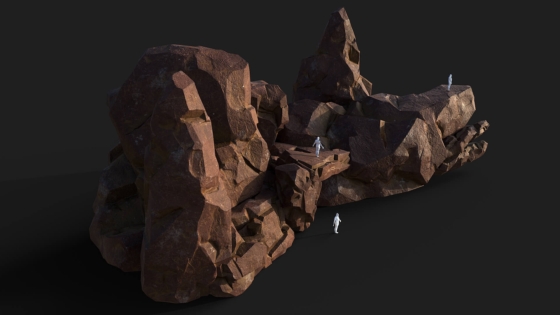 Rock Set PBR Low Poly 03 - 3D Model by ERTAN ZORLU