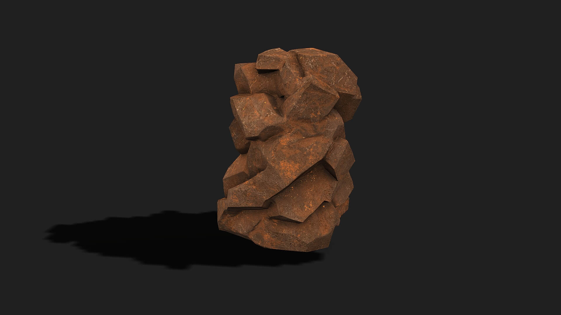 Rock Set PBR Low Poly 04 - 3D Model by ERTAN ZORLU