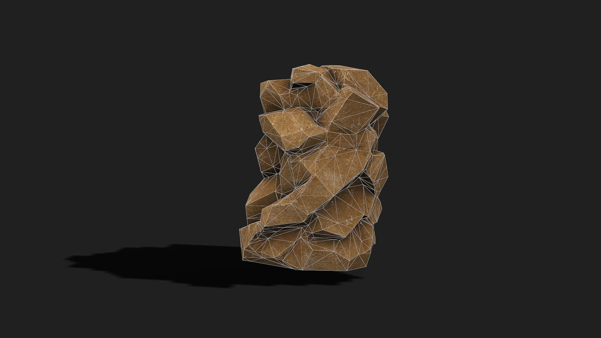 Rock Set PBR Low Poly 05 - 3D Model by ERTAN ZORLU