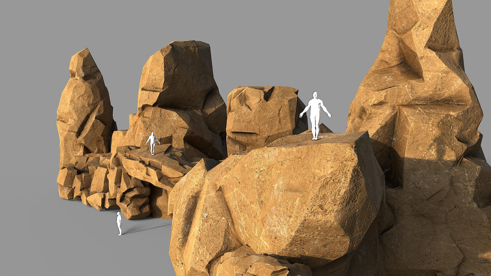 Rock Set PBR Low Poly 05 - 3D Model by ERTAN ZORLU