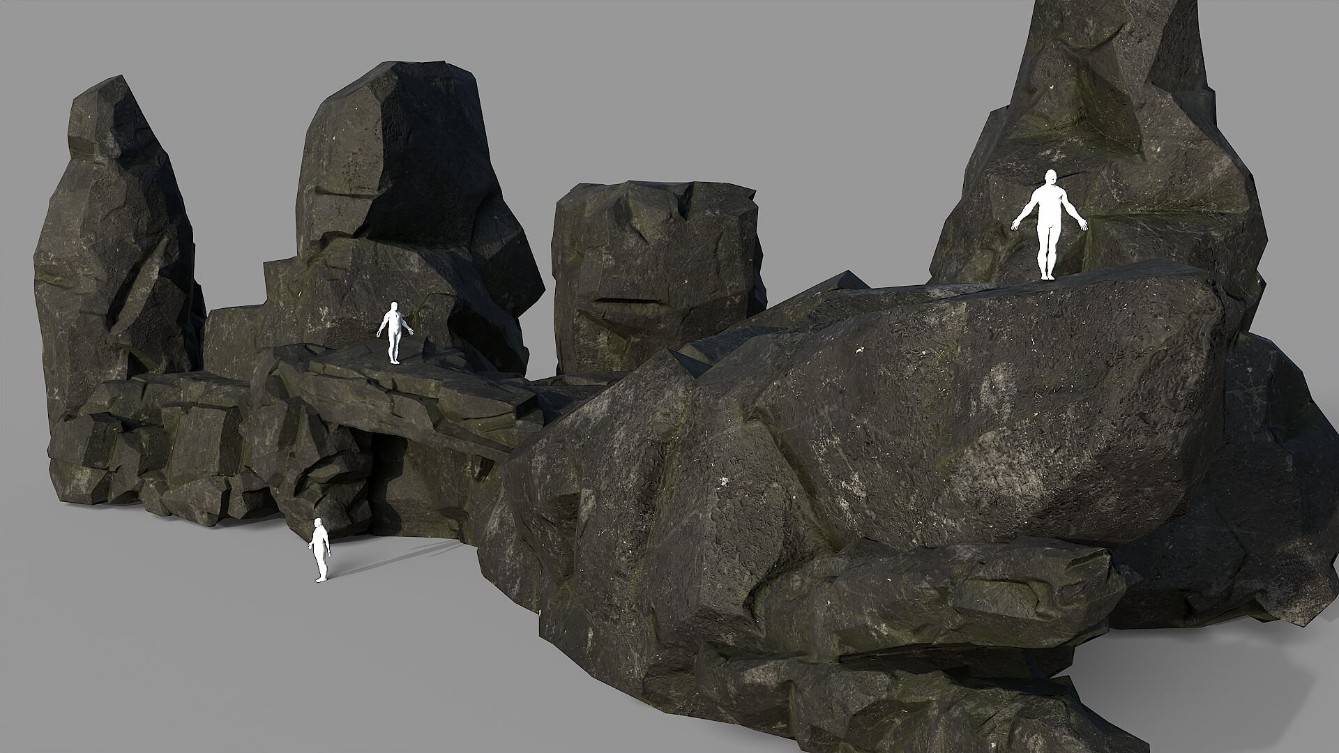 Rock Set PBR Low Poly 06 - 3D Model by ERTAN ZORLU