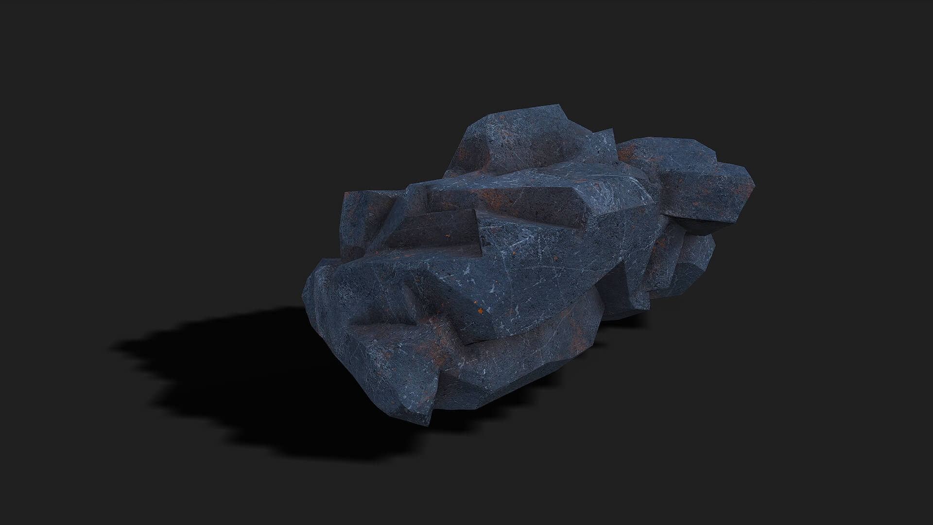 Rock Set PBR Low Poly 07 - 3D Model by ERTAN ZORLU