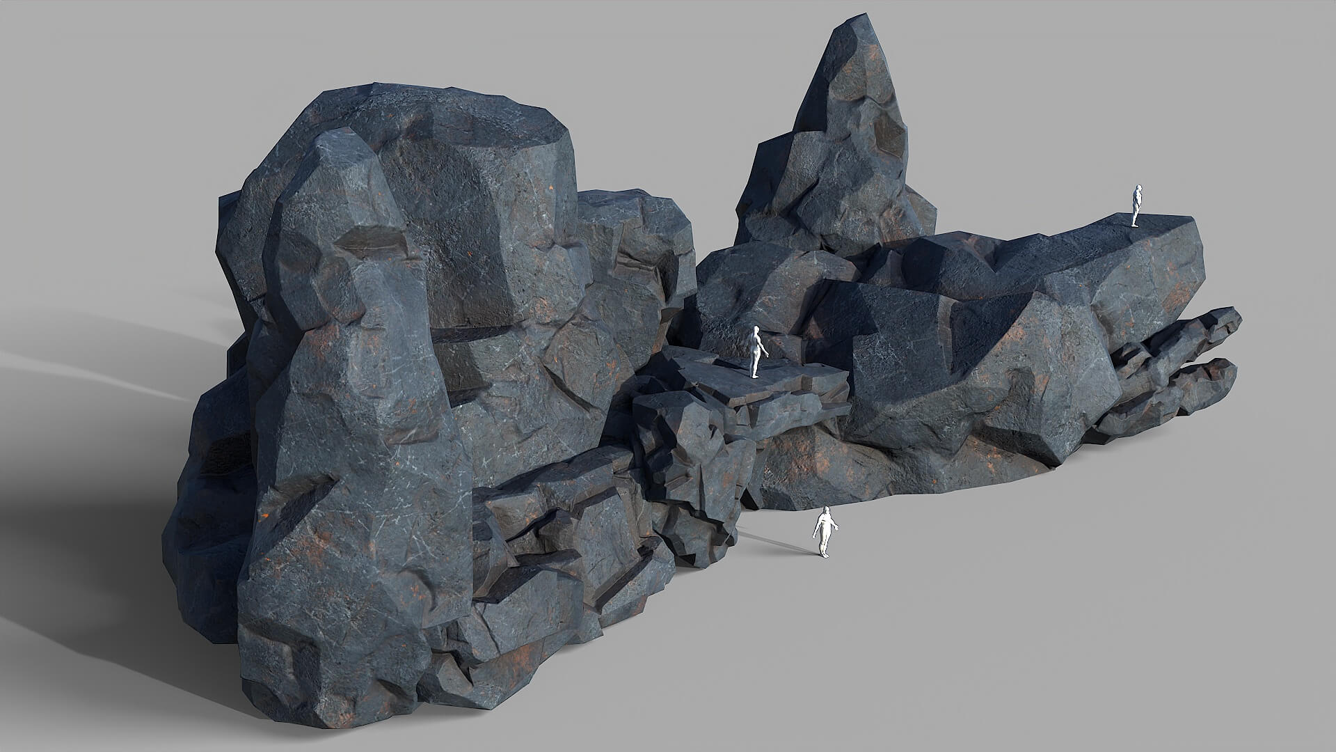 Rock Set PBR Low Poly 07 - 3D Model by ERTAN ZORLU