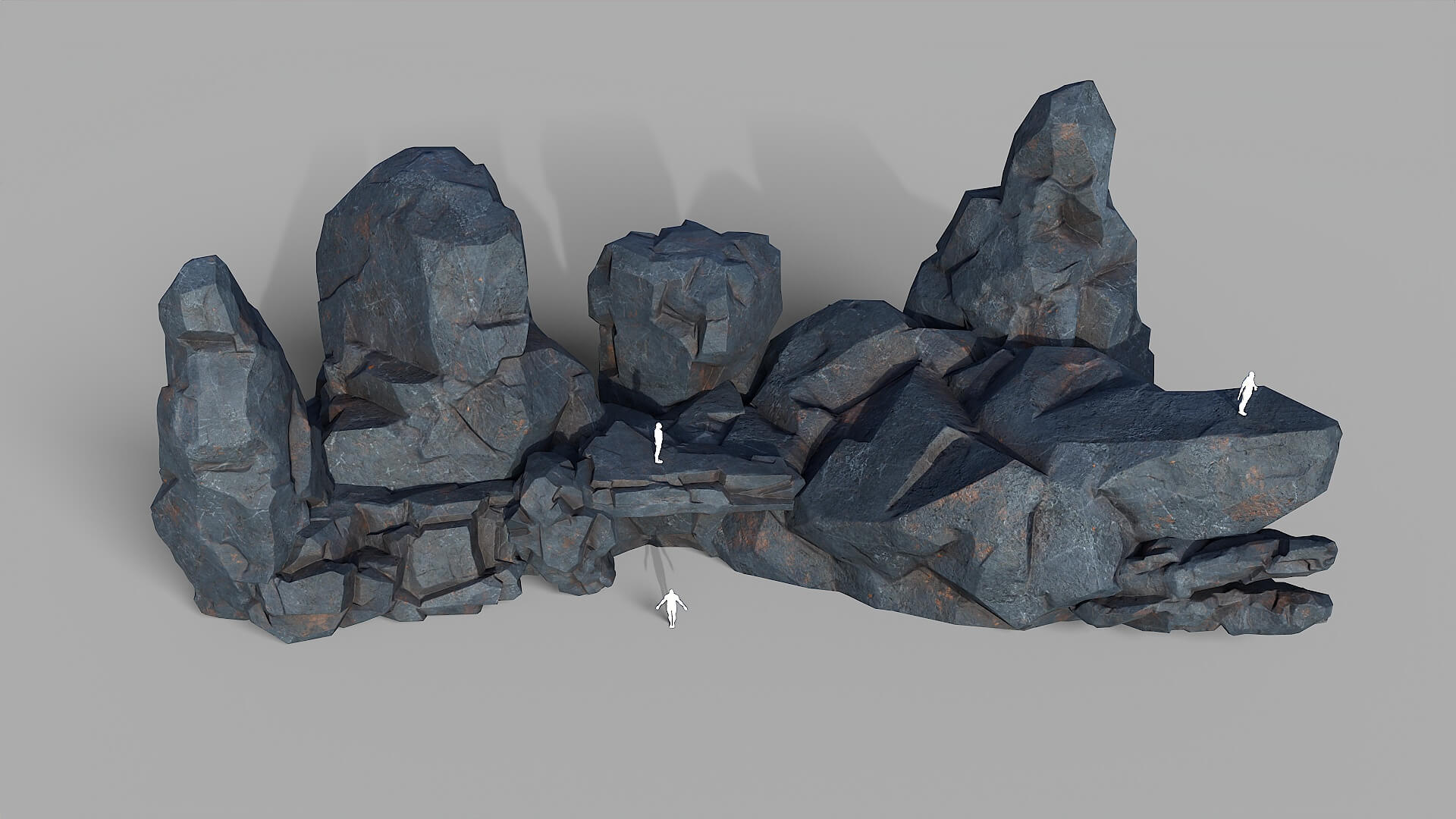 Rock Set PBR Low Poly 07 - 3D Model by ERTAN ZORLU