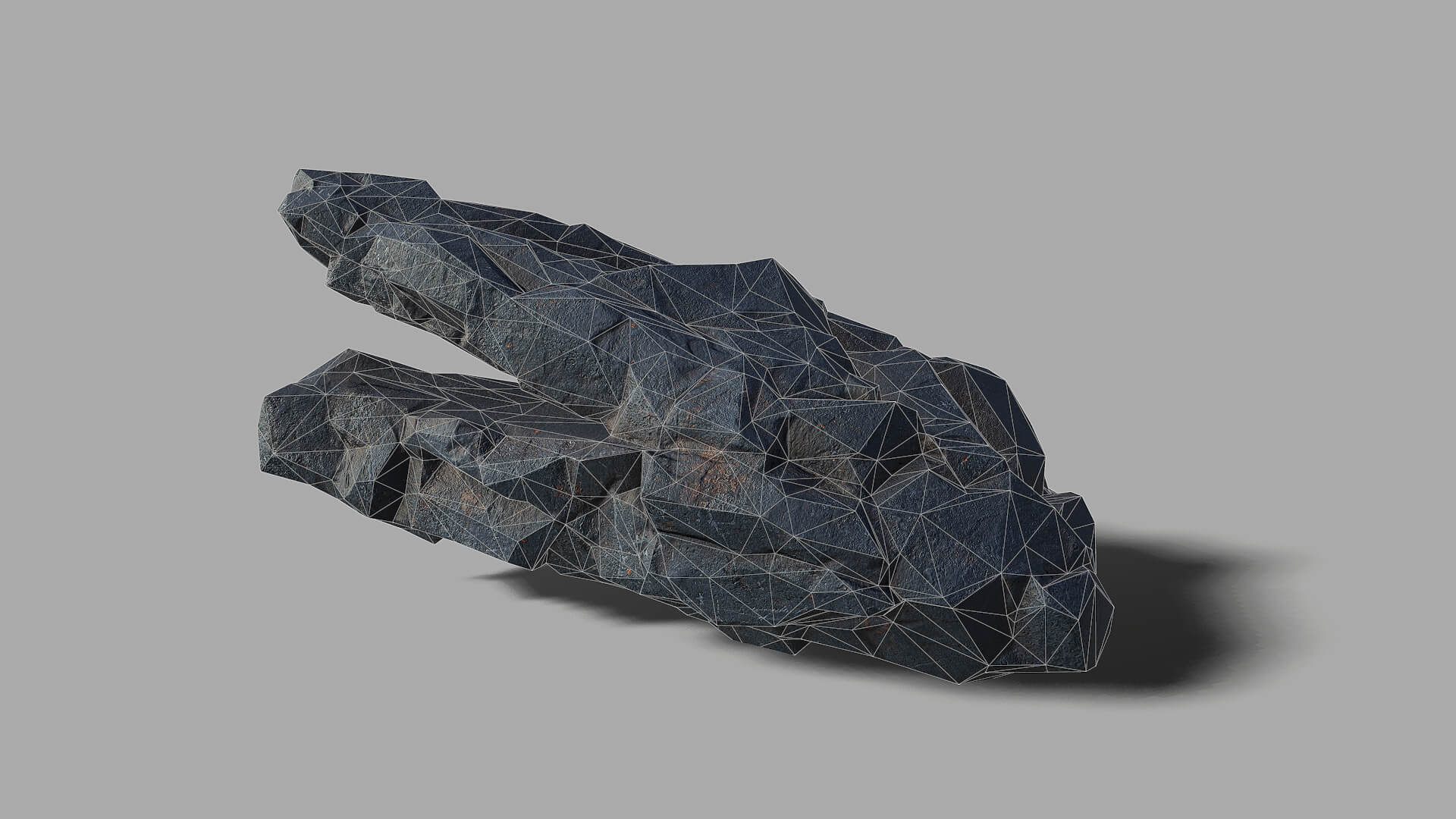 Rock Set PBR Low Poly 07 - 3D Model by ERTAN ZORLU