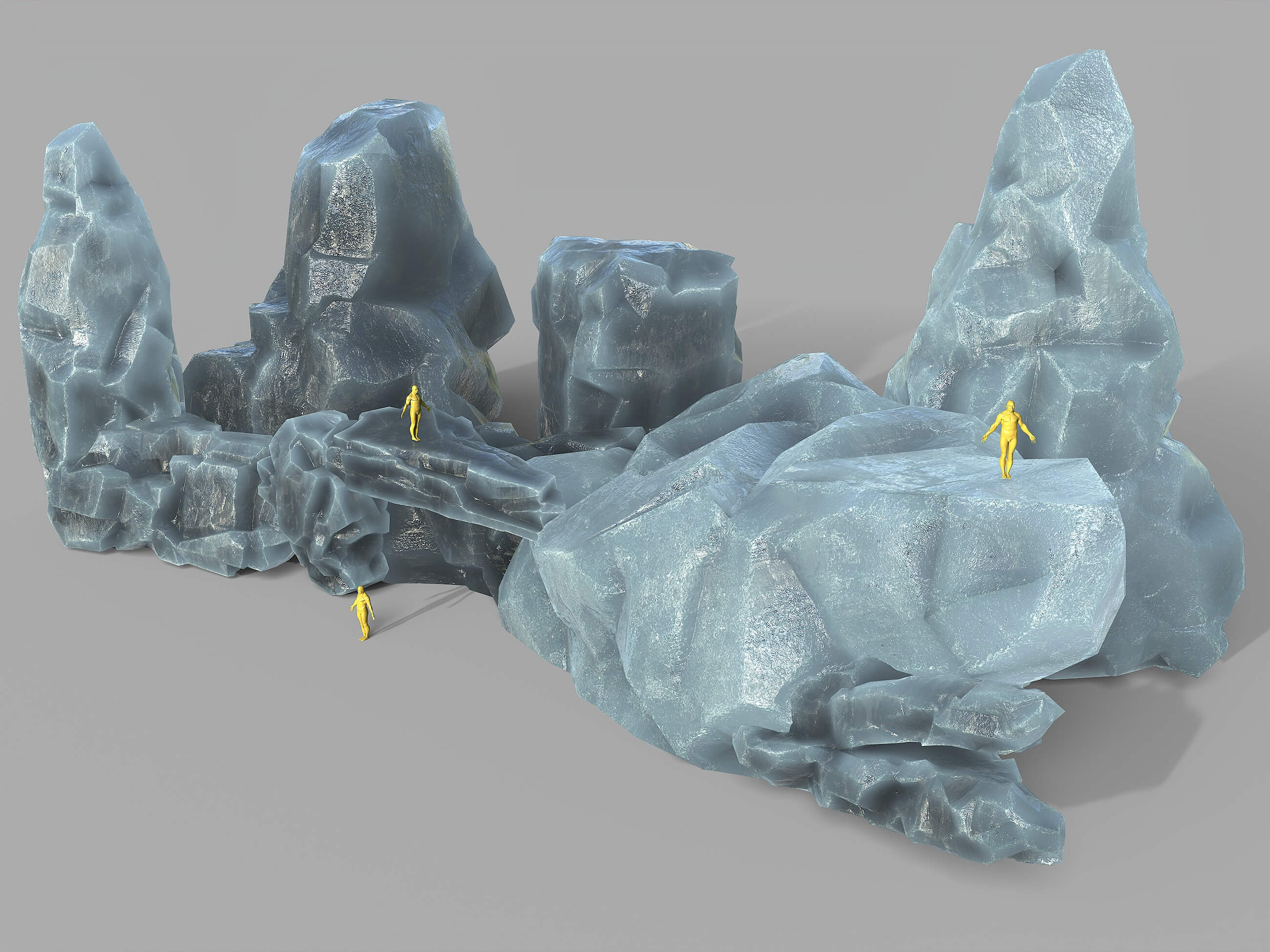 Rock Set PBR Low Poly 09 - 3D Model by ERTAN ZORLU