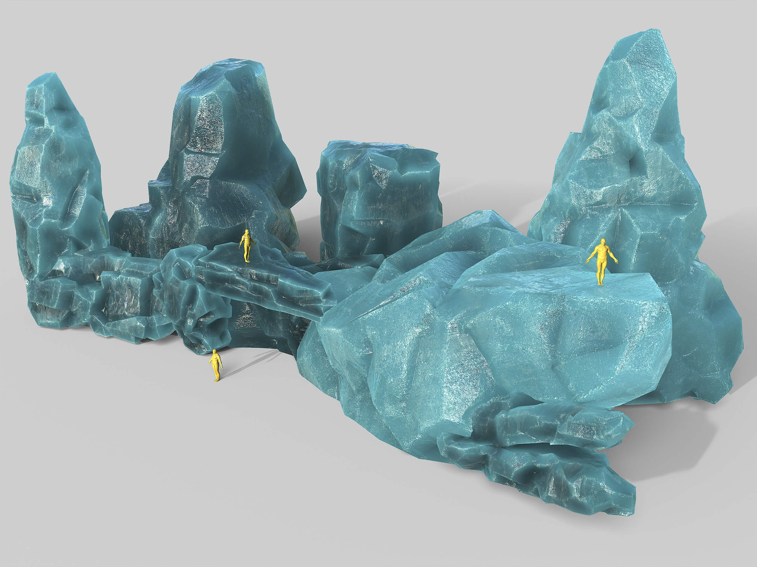 Rock Set PBR Low Poly 10 - 3D Model by ERTAN ZORLU