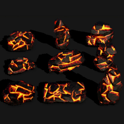 Rock Set PBR Low Poly 14 - 3D Model by ERTAN ZORLU