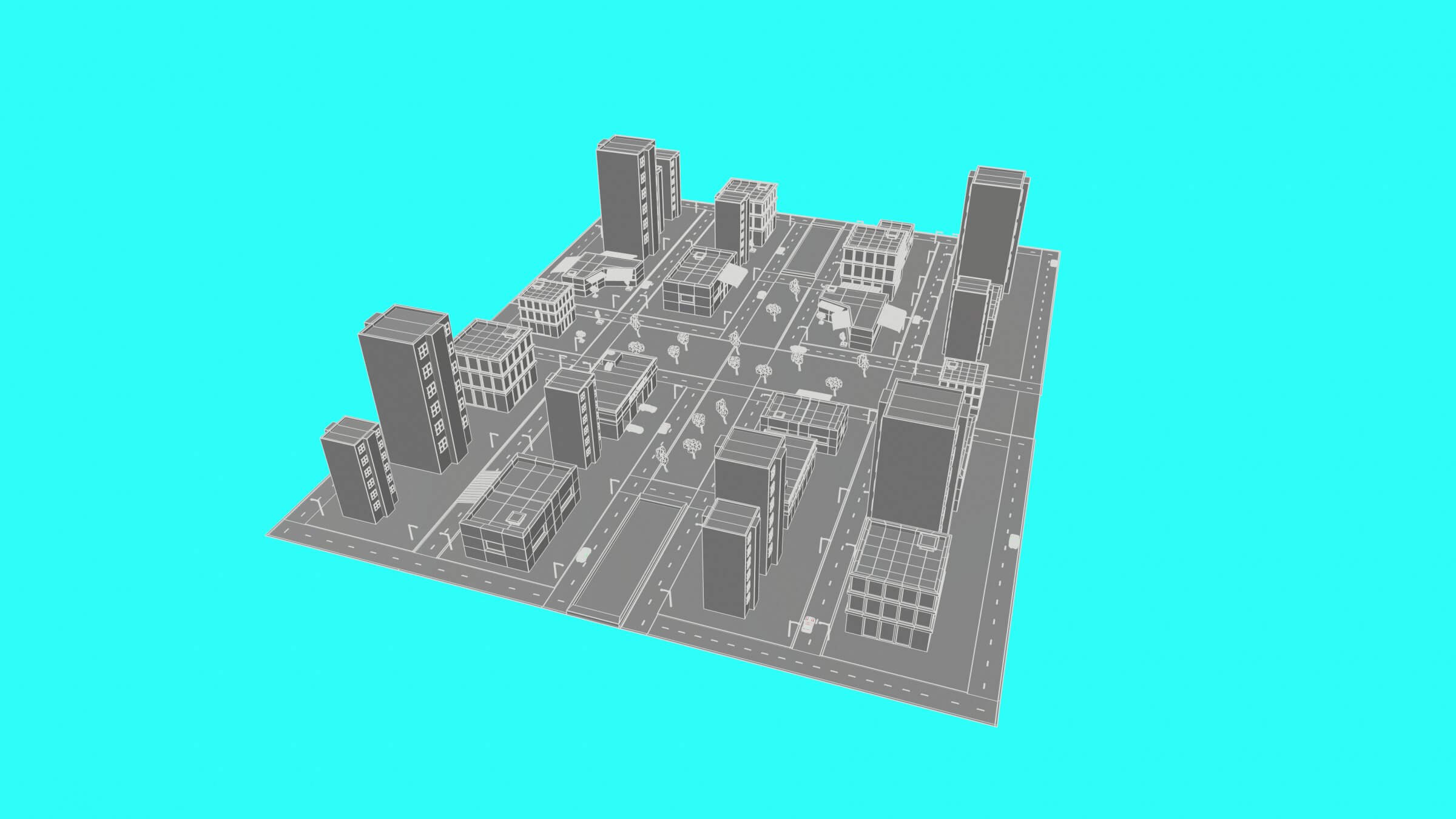 Simple Poly City - 3D Model by ERTAN ZORLU
