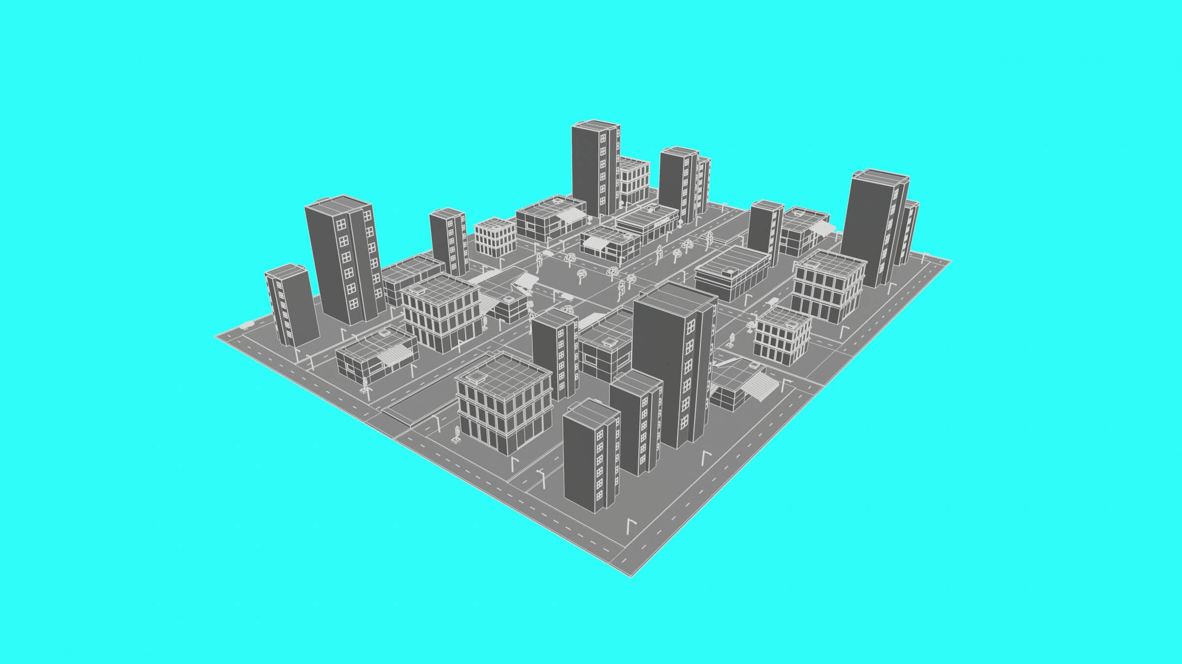 Simple Poly City - 3D Model by ERTAN ZORLU