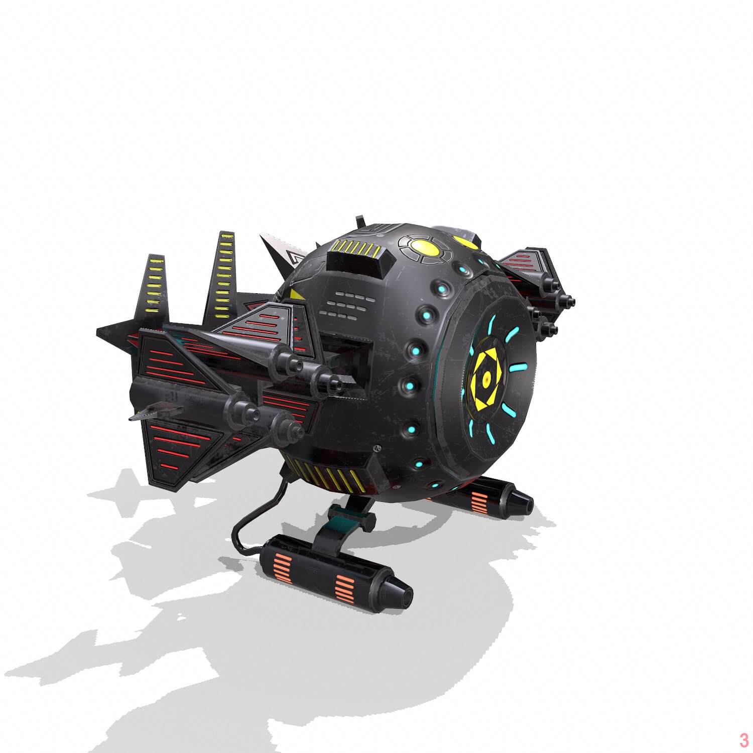 Space Drone - 3D Model by ERTAN ZORLU