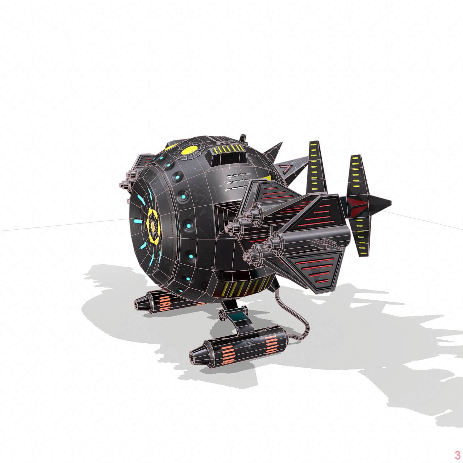 Space Drone - 3D Model by ERTAN ZORLU