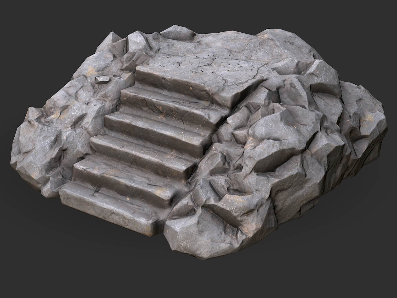 Stairs Stone 02 - 3D Model by ERTAN ZORLU
