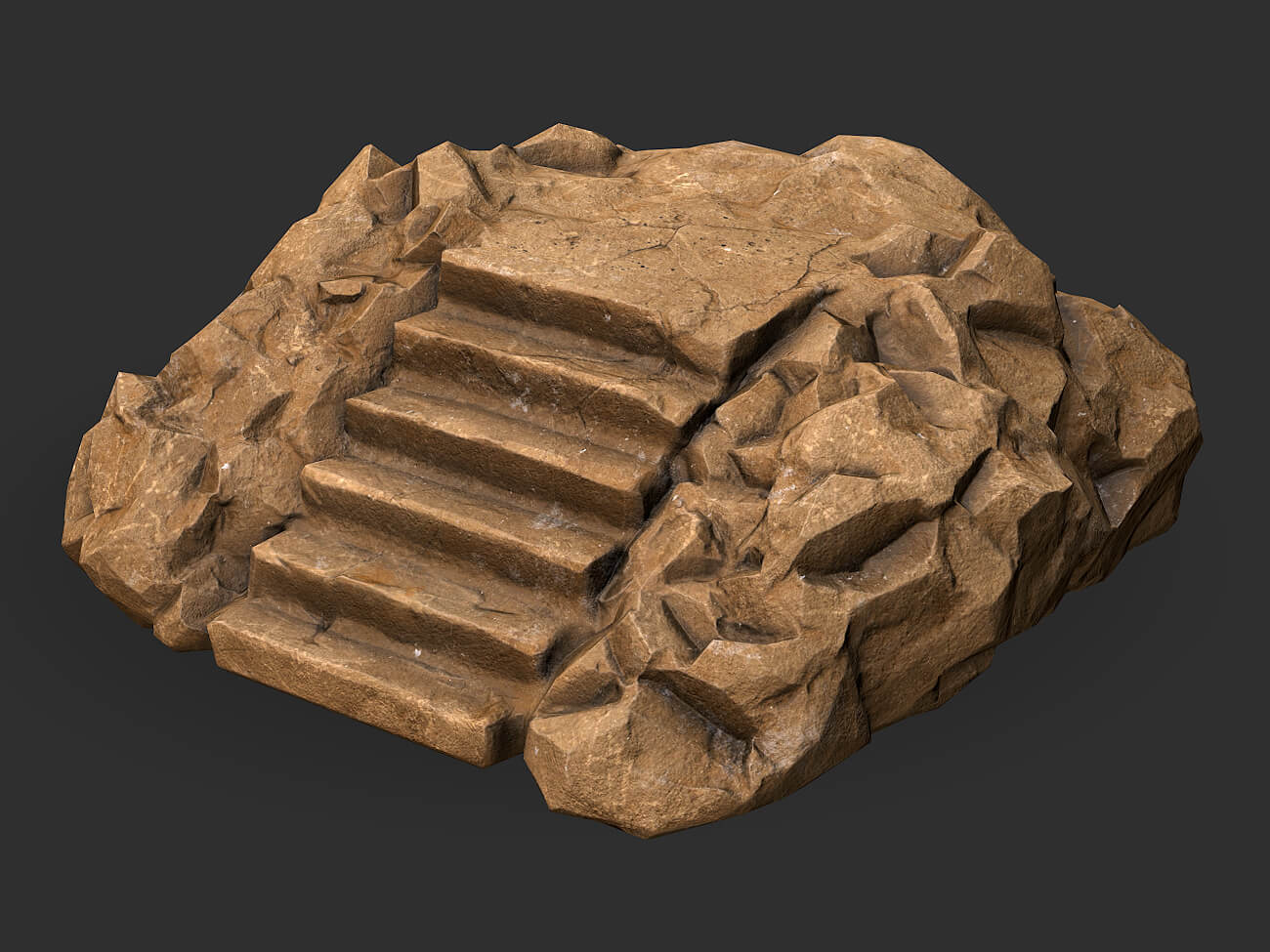 Stairs Stone 05 - 3D Model by ERTAN ZORLU