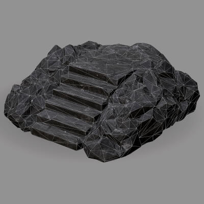 Stairs Stone 08 - 3D Model by ERTAN ZORLU