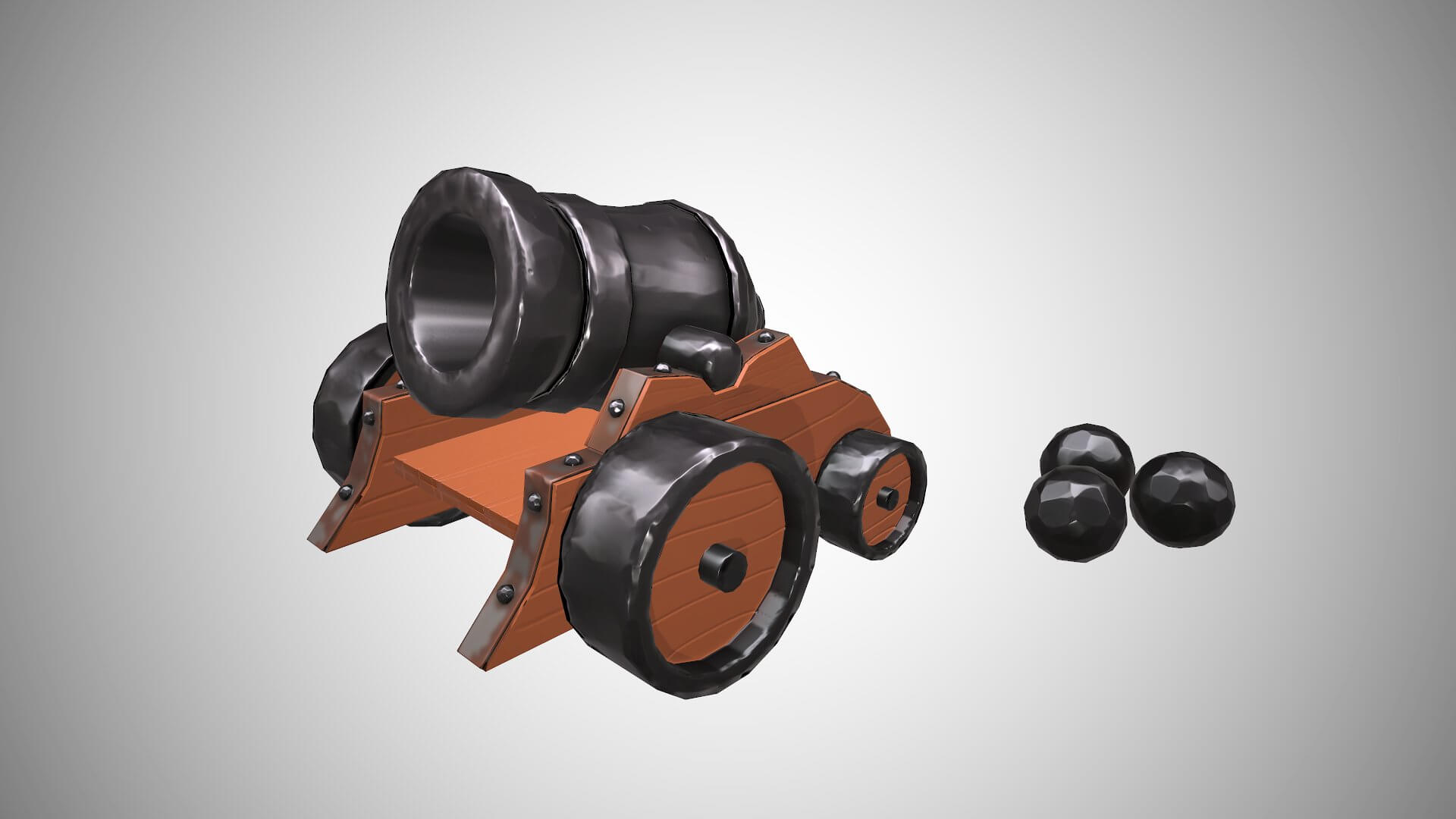 Stylized Cannon - 3D Model by ERTAN ZORLU