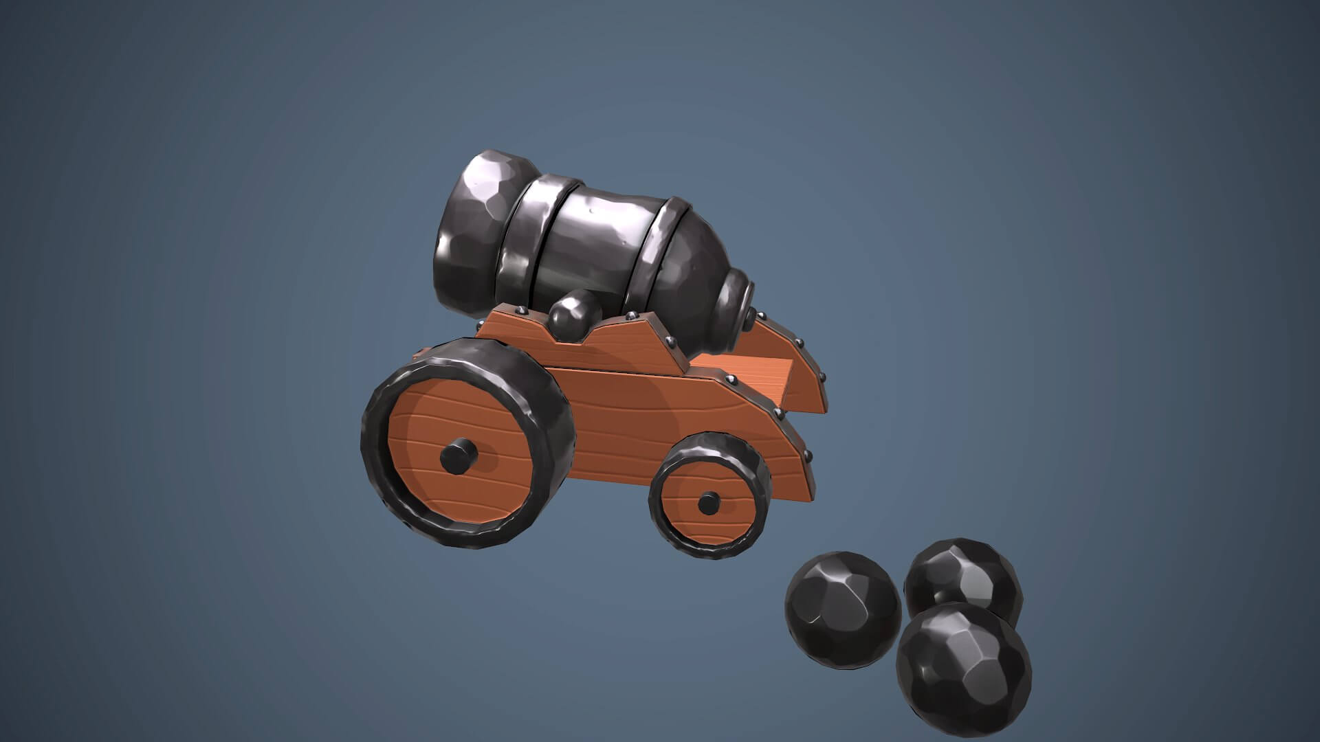 Stylized Cannon - 3D Model by ERTAN ZORLU