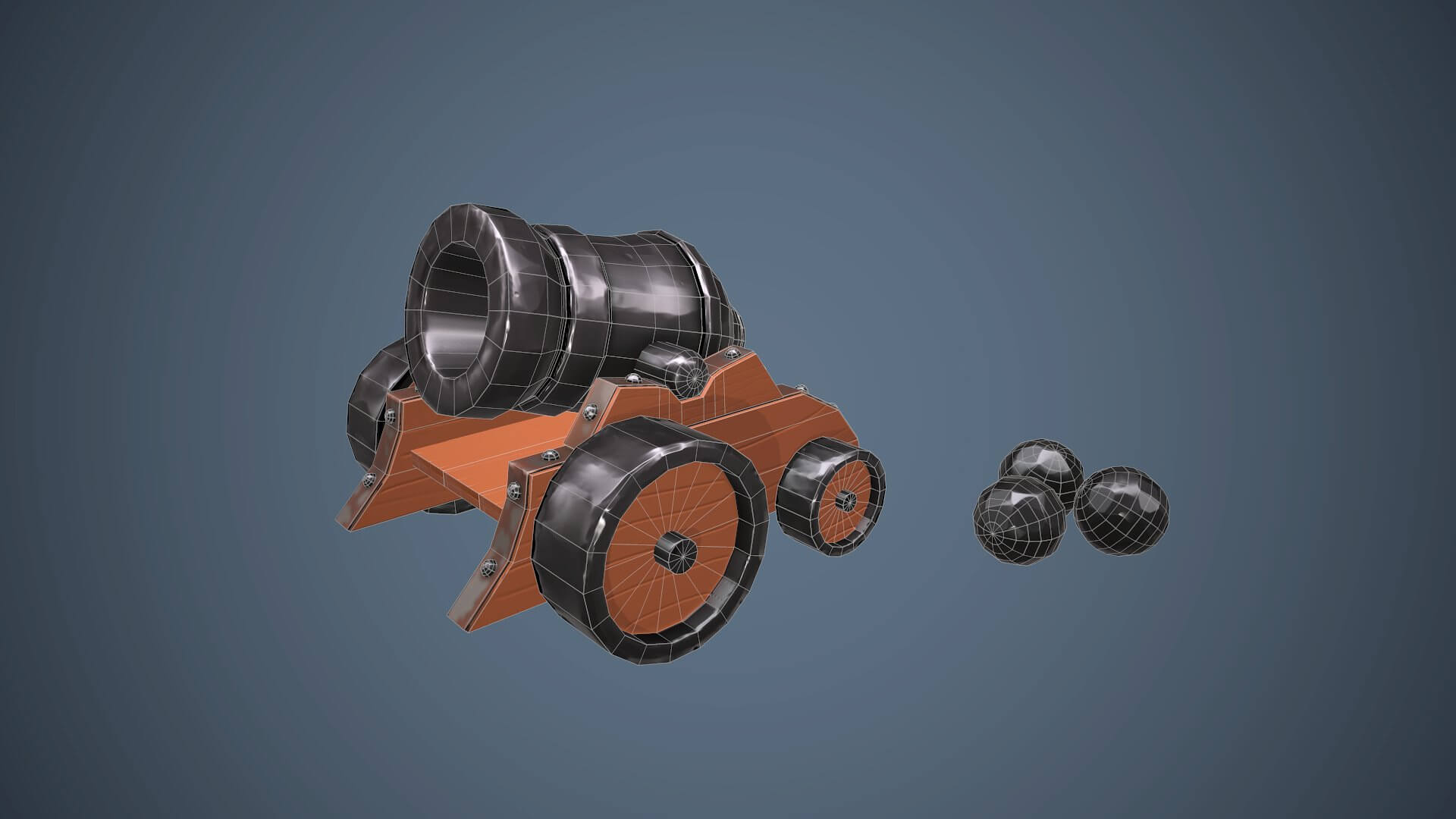 Stylized Cannon - 3D Model by ERTAN ZORLU