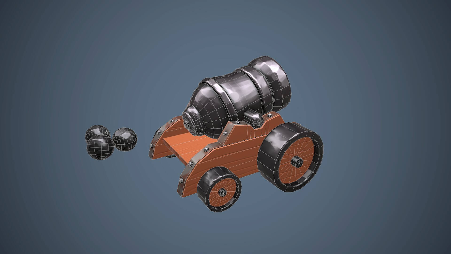 Stylized Cannon - 3D Model by ERTAN ZORLU