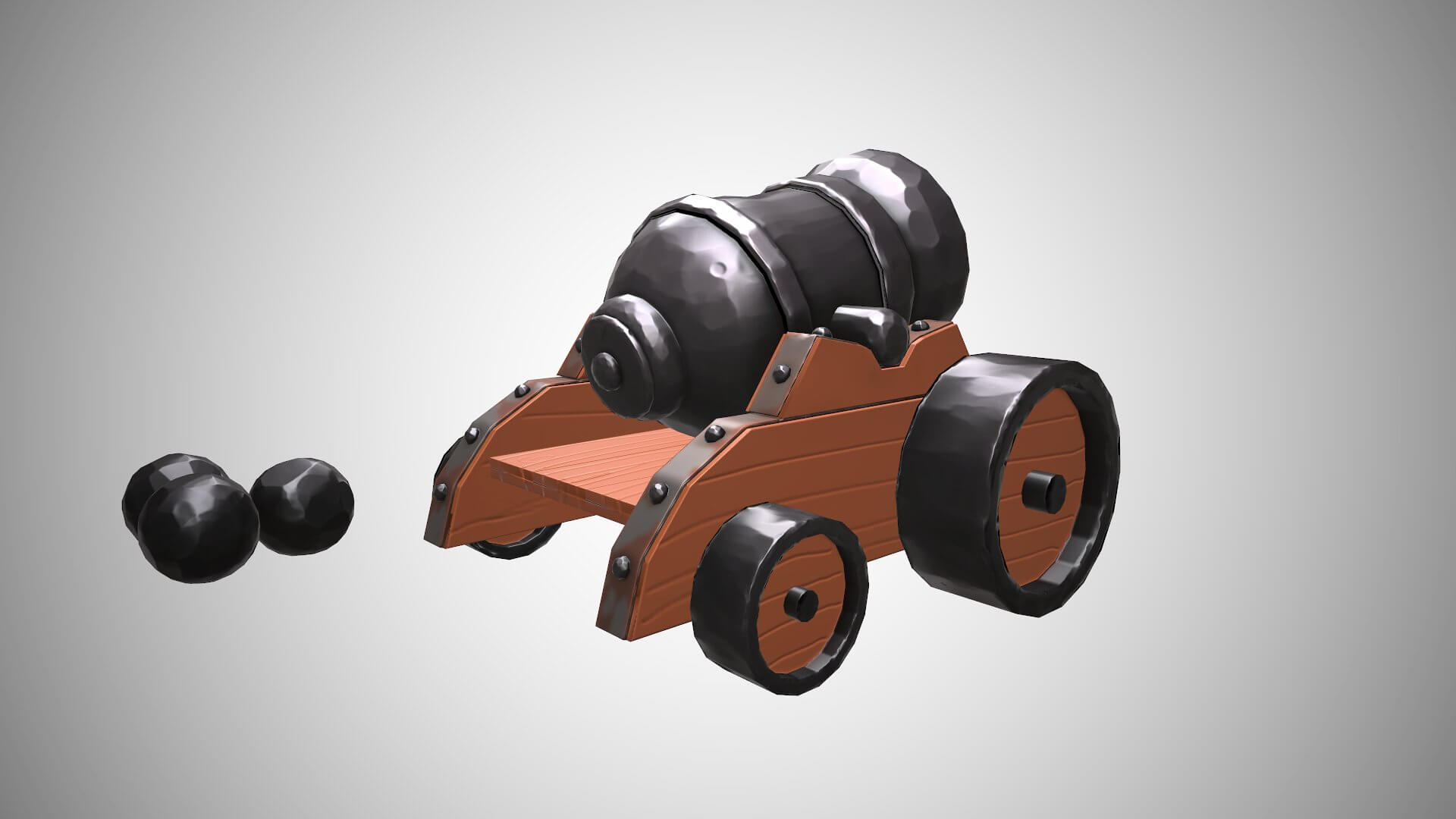 Stylized Cannon - 3D Model by ERTAN ZORLU