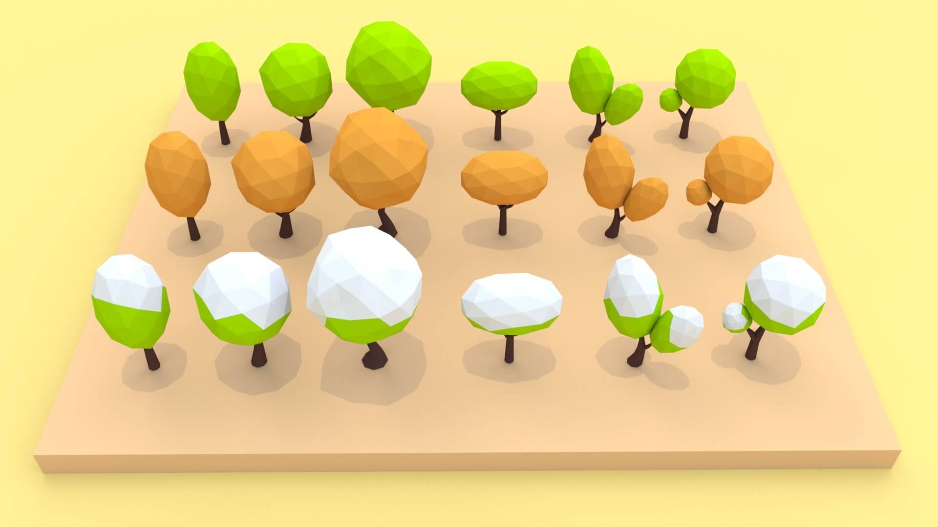 Trees Pack 03 - 3D Model by ERTAN ZORLU