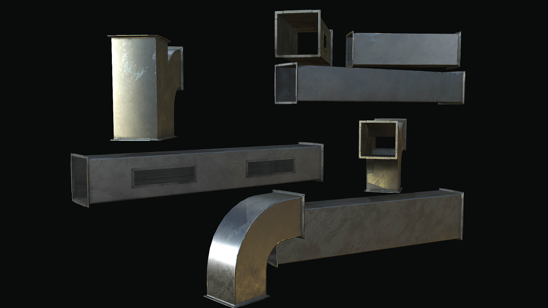 Ventilation Modular PBR 01 - 3D Model by ERTAN ZORLU