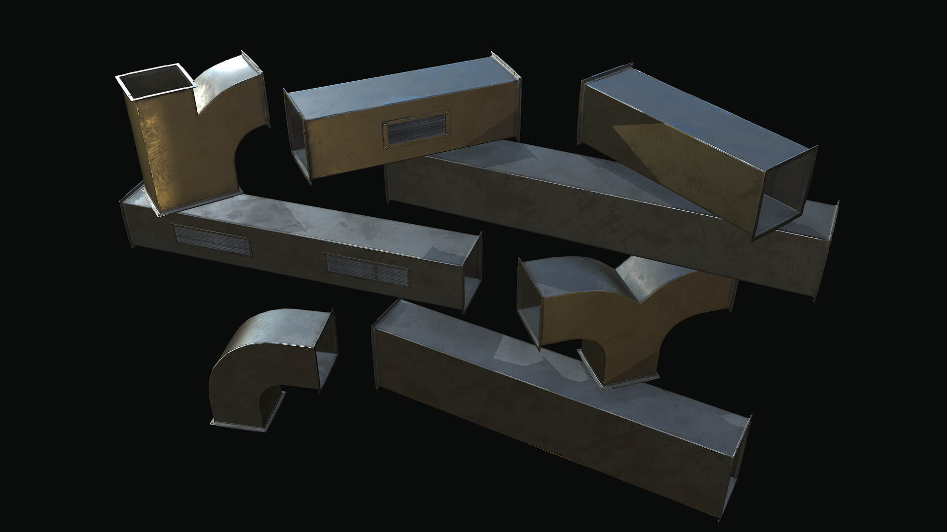 Ventilation Modular PBR 01 - 3D Model by ERTAN ZORLU