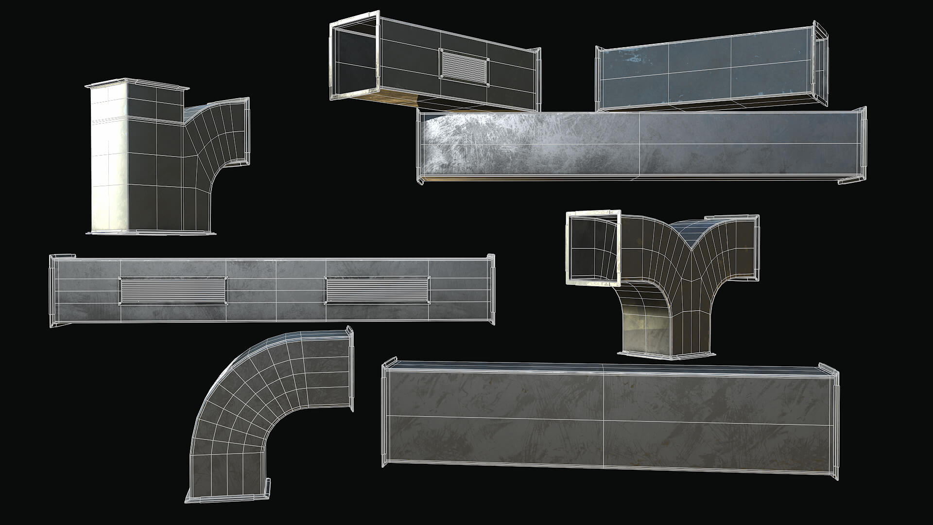 Ventilation Modular PBR 01 - 3D Model by ERTAN ZORLU