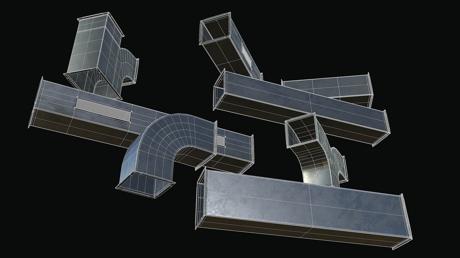 Ventilation Modular PBR 01 - 3D Model by ERTAN ZORLU